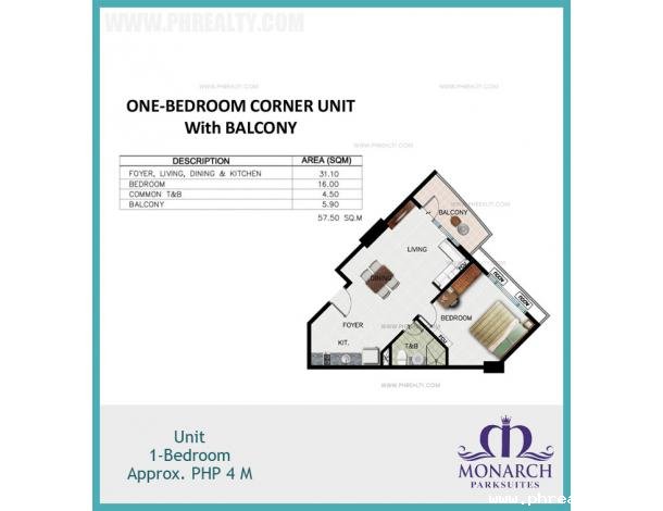 4,776,199 - 1 BHK at Monarch Parksuites, Condo For Sale In Parañaque ...