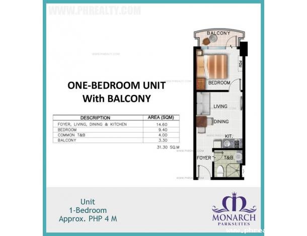 22,259,722 - 3 BHK at Monarch Parksuites, Condo For Sale In Parañaque ...