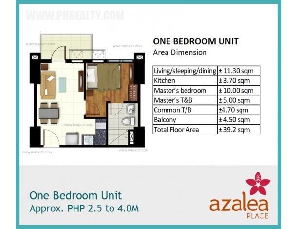 5,570,750 - 2BHK at Azalea Place, Condo For Sale In Cebu, Cebu.
