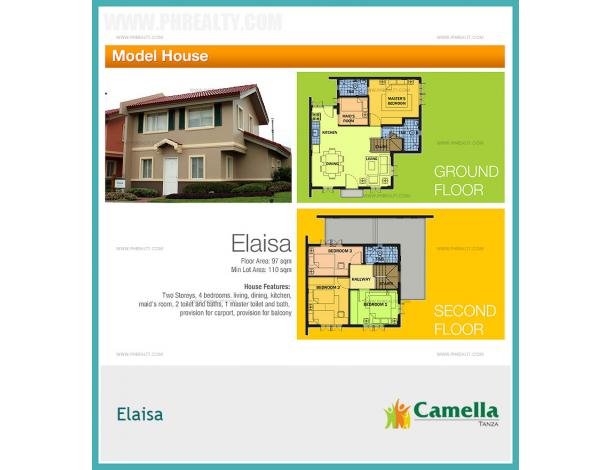 3,037,569 - Camella Tanza - Elaisa House Model, House & Lot For Sale In ...