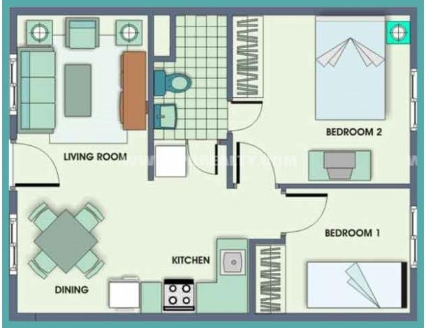 20,000 - 2BHK at Bonifacio Heights, Condo For In Taguig, Metro Manila.