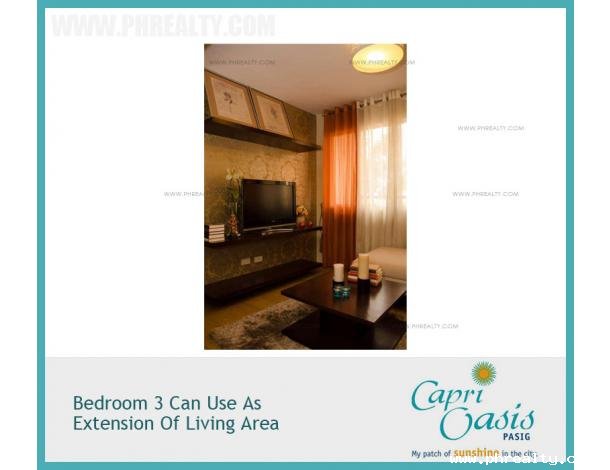 3,942,000 - 2 BHK at Capri Oasis, Condo For Sale In Pasig, Metro Manila.