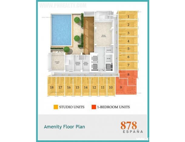 Studio Units at 878 Espana